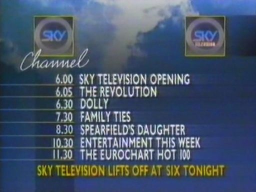 Sky Television Launch (Sky Channel) | TVARK