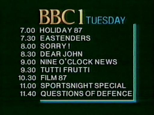 BBC1 Closedown | TVARK