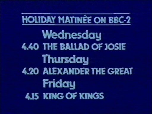 On BBC1.. On BBC2… | TVARK