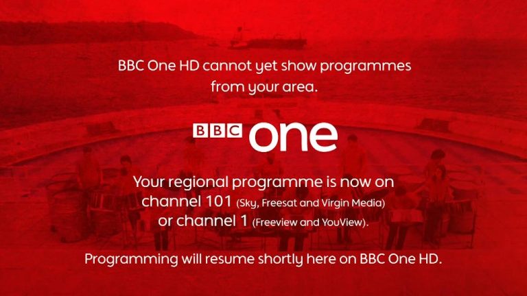 BBC One HD Regions Holding Slide | TVARK