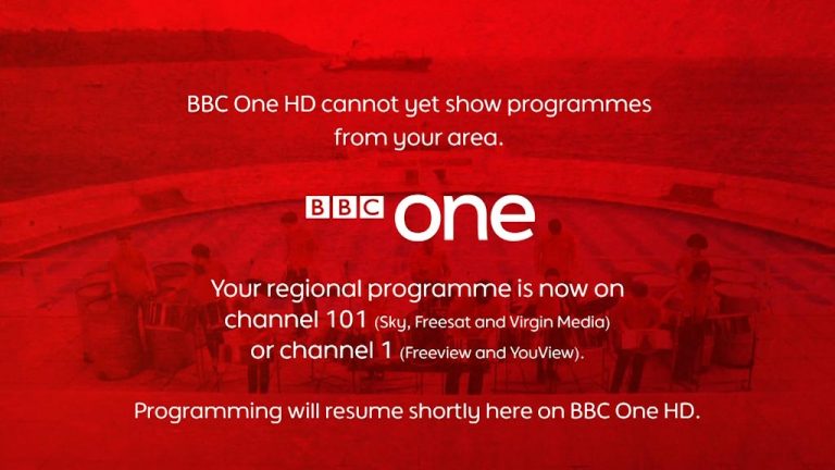 BBC One HD Regions Holding Slide | TVARK