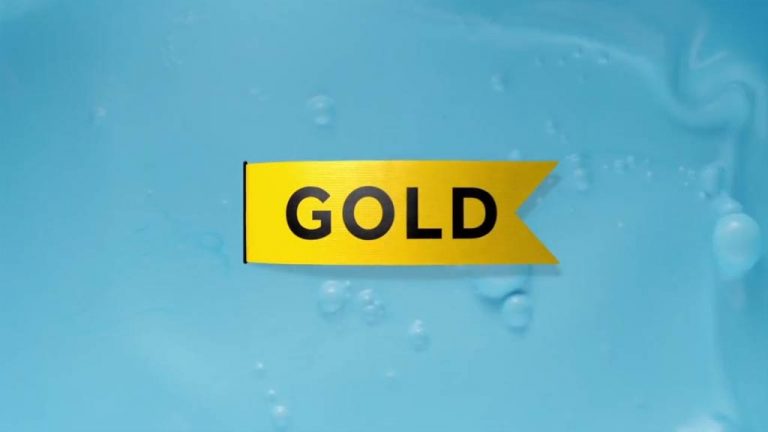 Gold Ident – Blue paint | TVARK