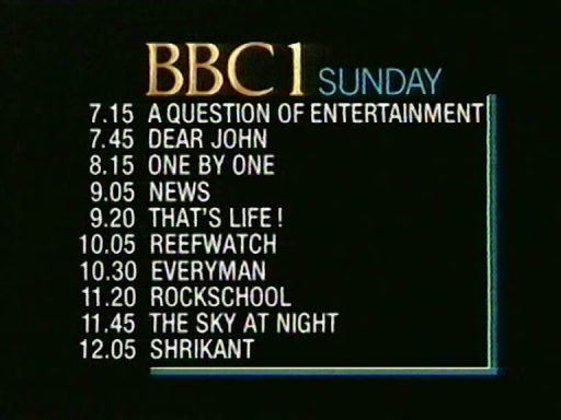 BBC1 Closedown | TVARK