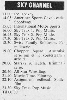 Sky Channel 1984 – 1989 Branding | TVARK