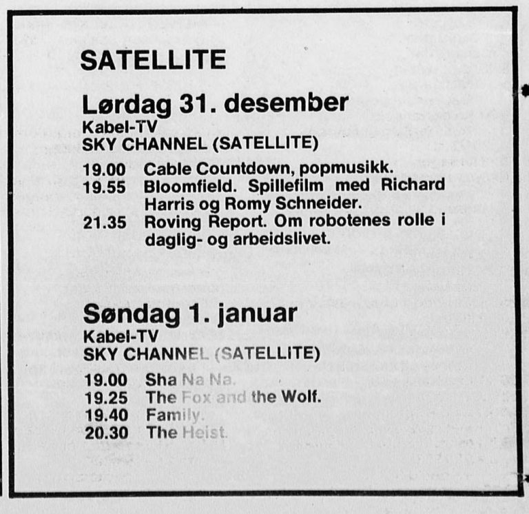 Sky Channel 1984 – 1989 Branding | TVARK