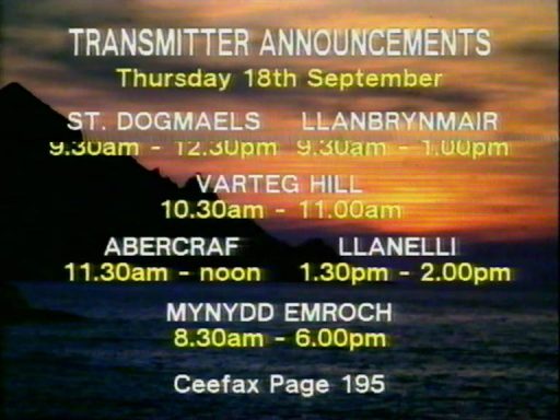 BBC1 Wales Closedown | TVARK