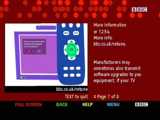 BBC Red Button – Freeview Re-Tune | TVARK