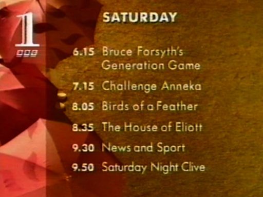 BBC1 Saturday promo | TVARK