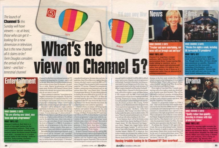 Channel 5 1997 Launch | TVARK