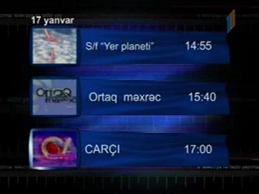 Ictimai Programme Menu | TVARK