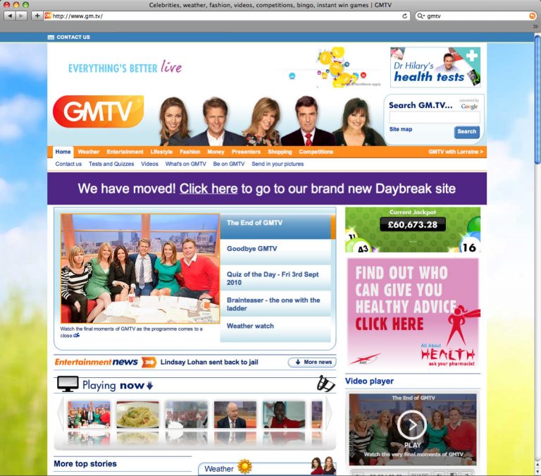 GMTV 2009 – 2010 | TVARK