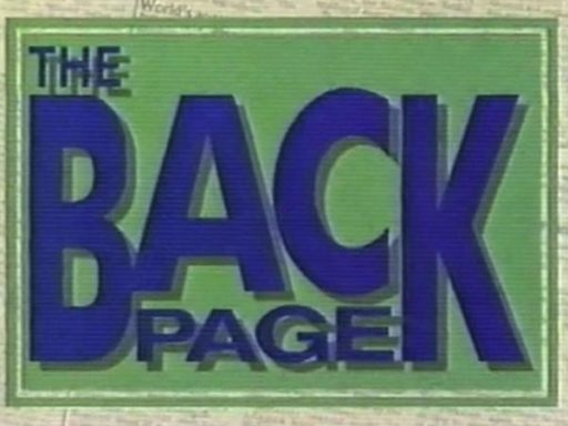 The Back Page | TVARK
