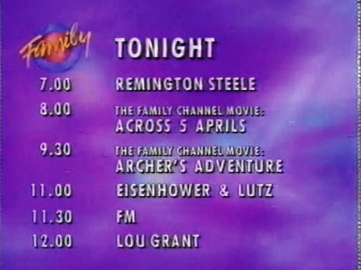 The Family Channel Programme Promos (1) | TVARK