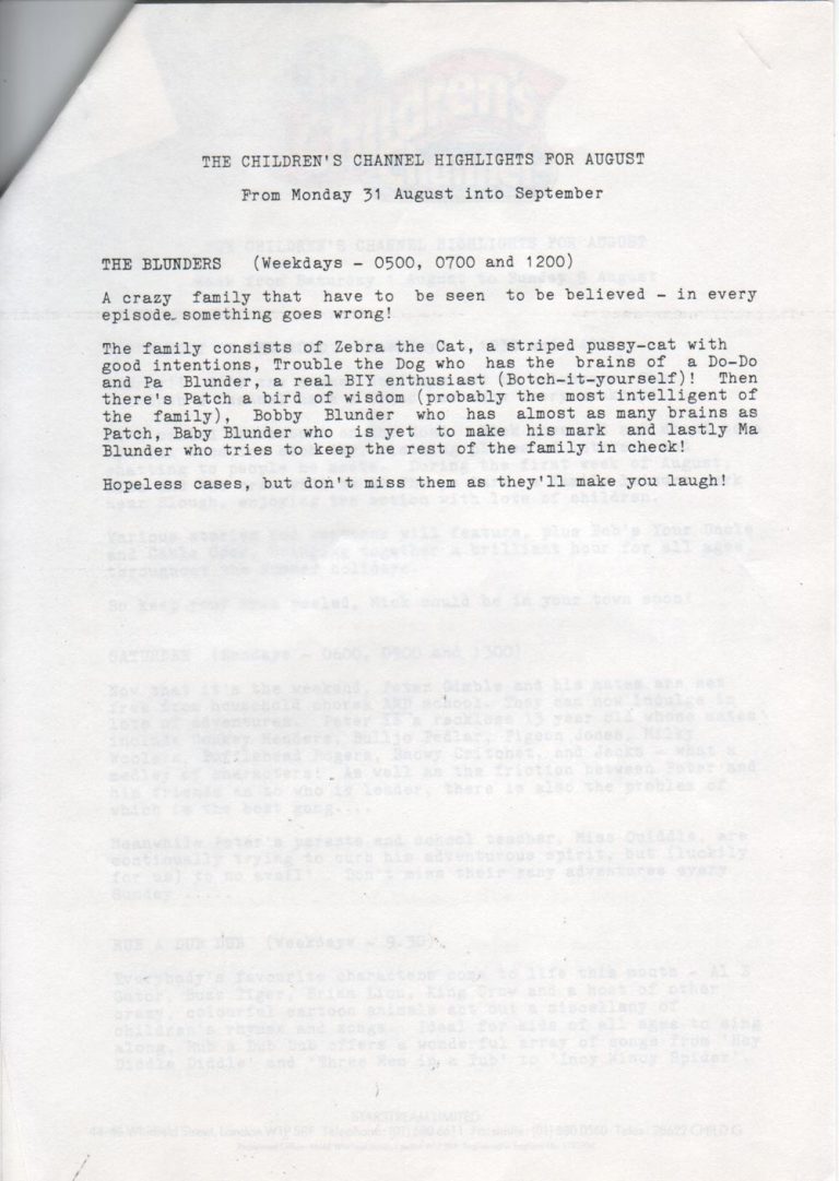 The Children’s Channel | TVARK