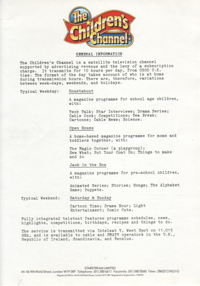 The Children’s Channel | TVARK