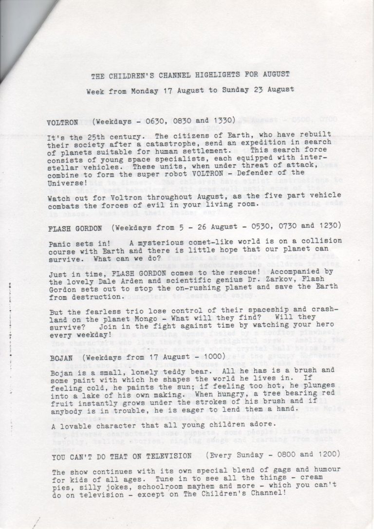 The Children’s Channel | TVARK