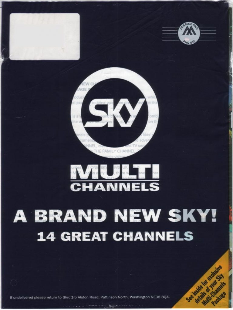 Sky TV Corporate Logo & Print Examples 1993 – 1994 | TVARK