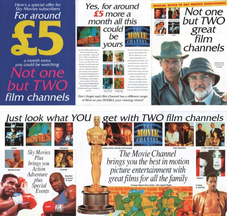 Sky TV Corporate Logo & Print Examples 1991 – 1993 | TVARK