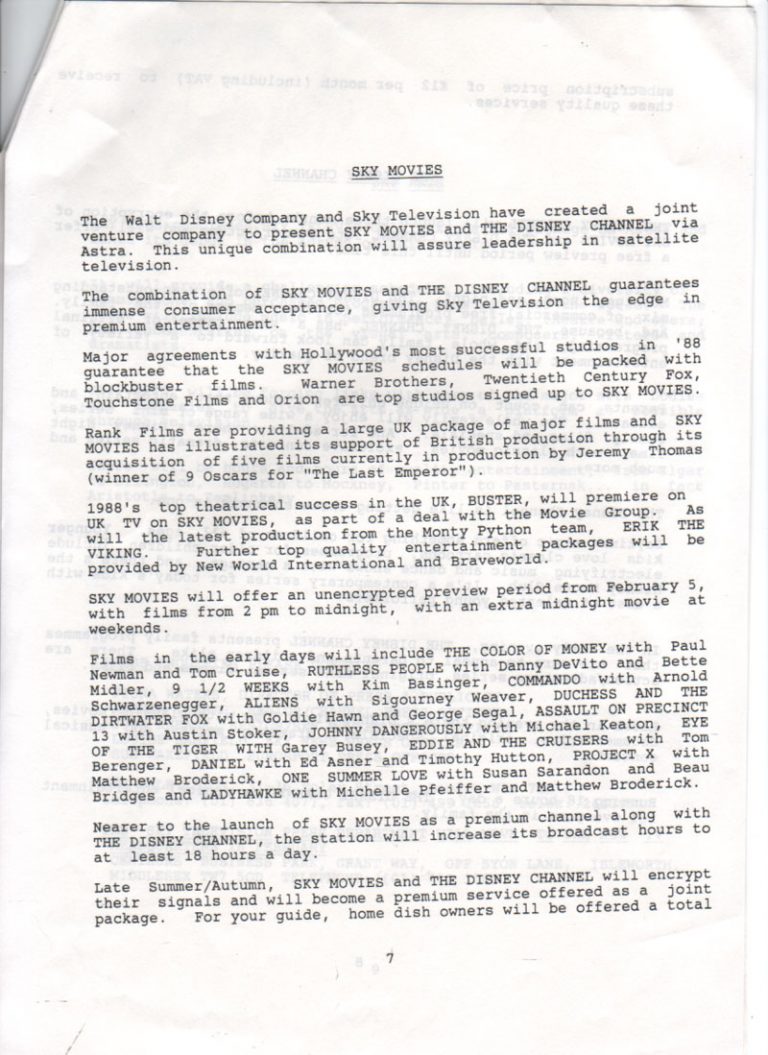 The Sky Television Network | TVARK