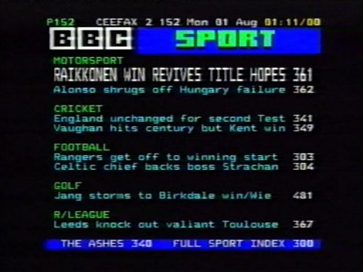 BBC Ceefax | TVARK