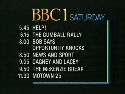 BBC1 Closedown | TVARK