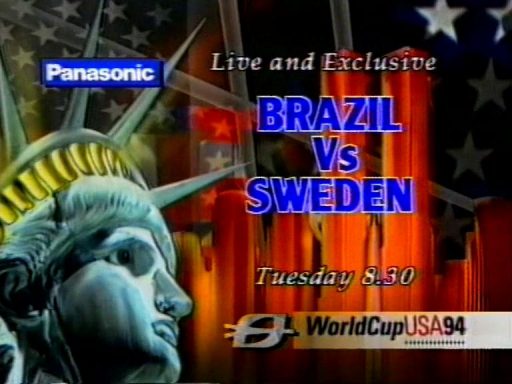 World Cup 94 Brazil Vs Sweden promo | TVARK