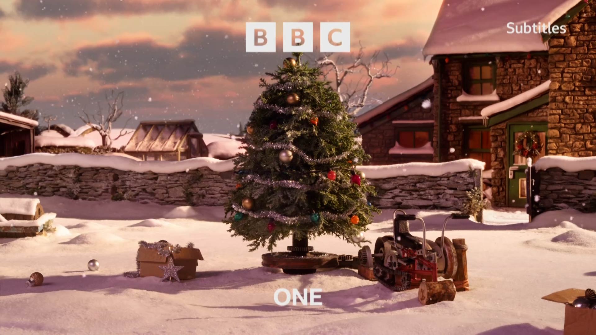 BBC One Christmas News Ident Evening TVARK