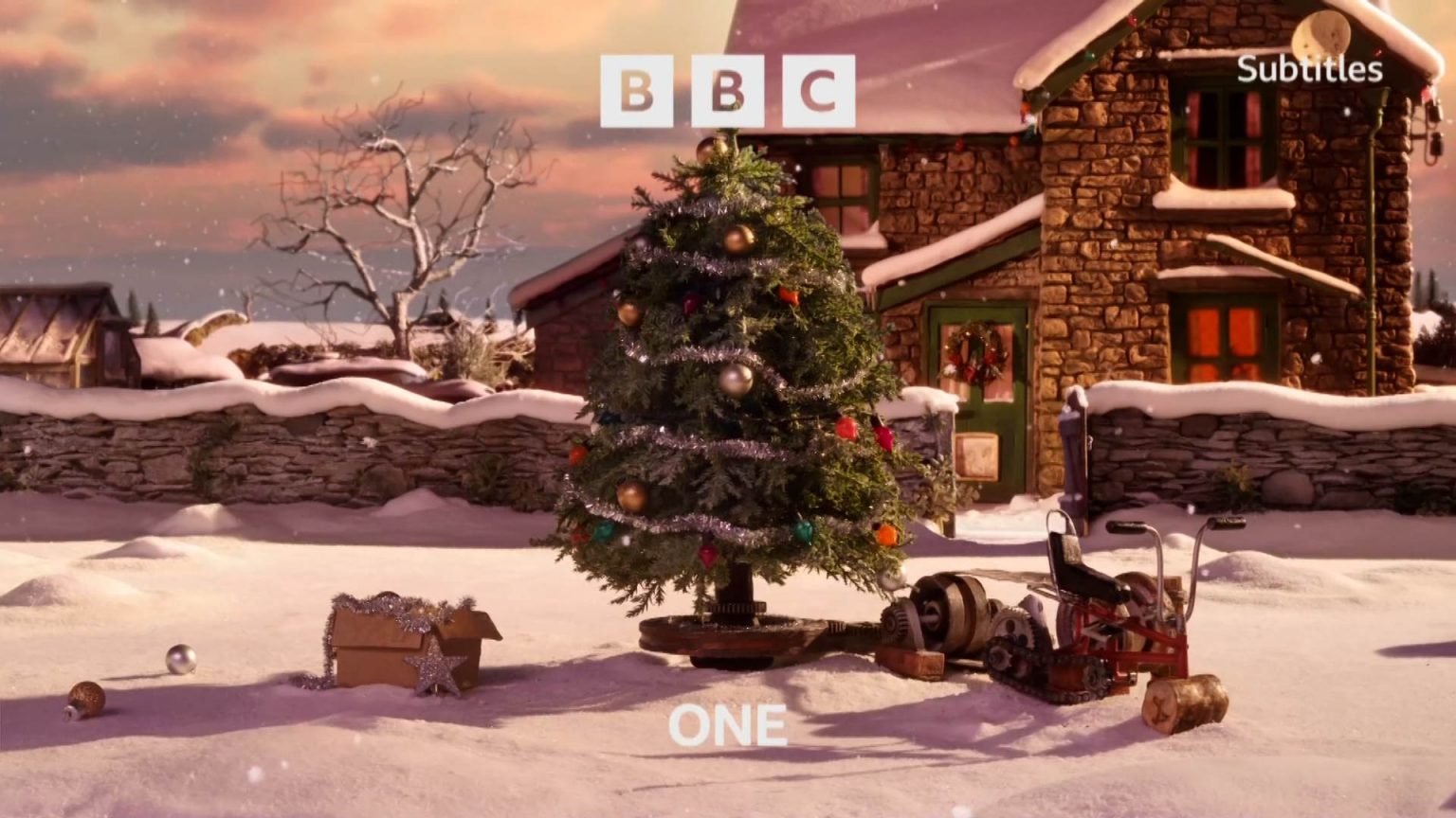 BBC One Christmas News Ident – Evening | TVARK