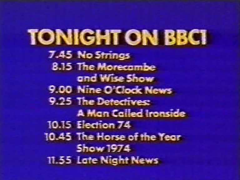 BBC1 Tonight Colour Promo TVARK